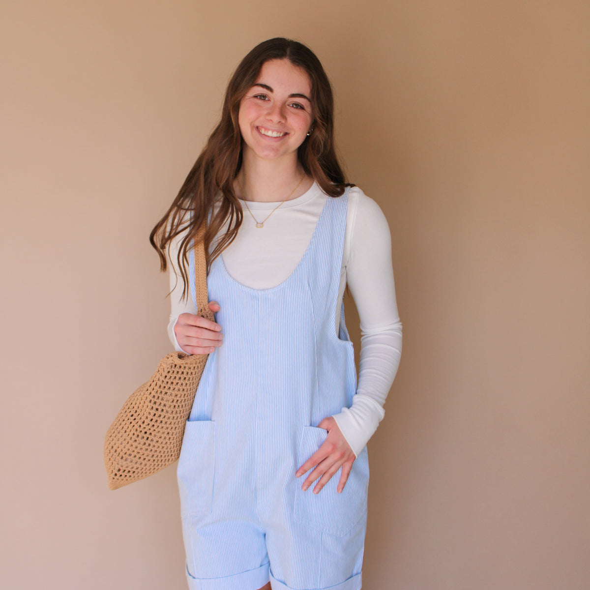 CORA PINSTRIPE ROMPER BY IVY & CO – B Fierce Boutique, Inc.